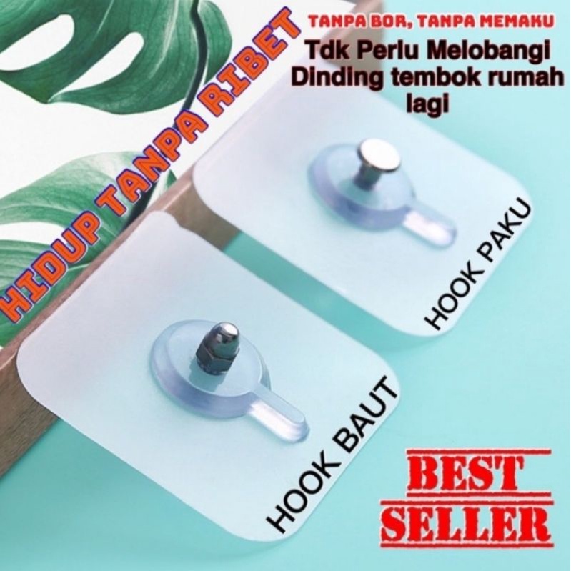 Jual GANTUNGAN HOOK KAIT BINGKAI FOTO DAN BAUT TEMPEL SERBAGUNA ...