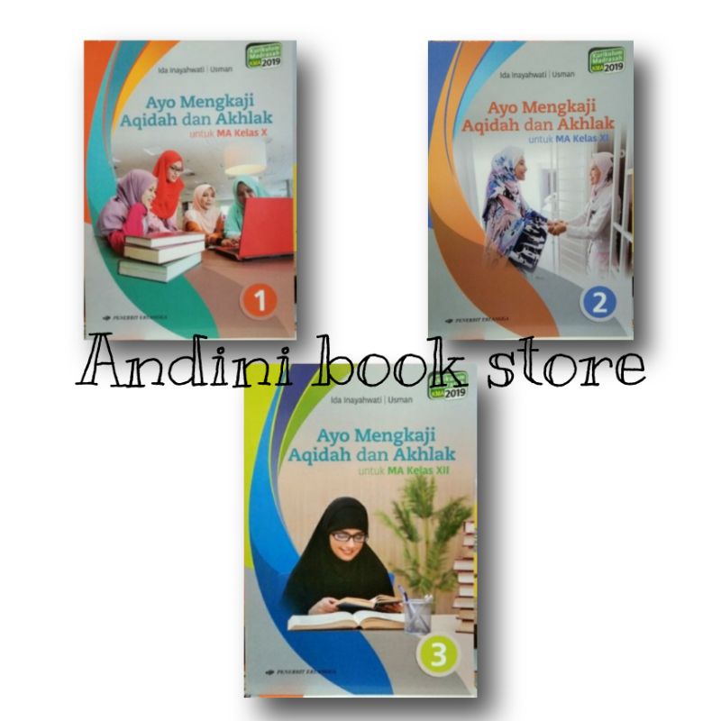 Jual BUKU AYO MENGKAJI AQIDAH DAN AHLAK UNTUK MA KELAS 10, 11, 12 KMA 2019 | Shopee Indonesia