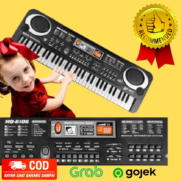 Jual Piano Keyboard Alat Musik Digital Electronic Keyboard 61 Keys ...