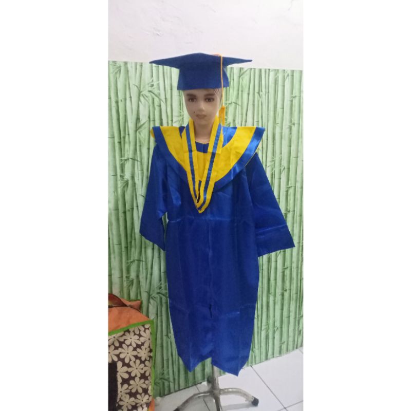Jual Baju Toga anak biru / baju wisuda anak | Shopee Indonesia