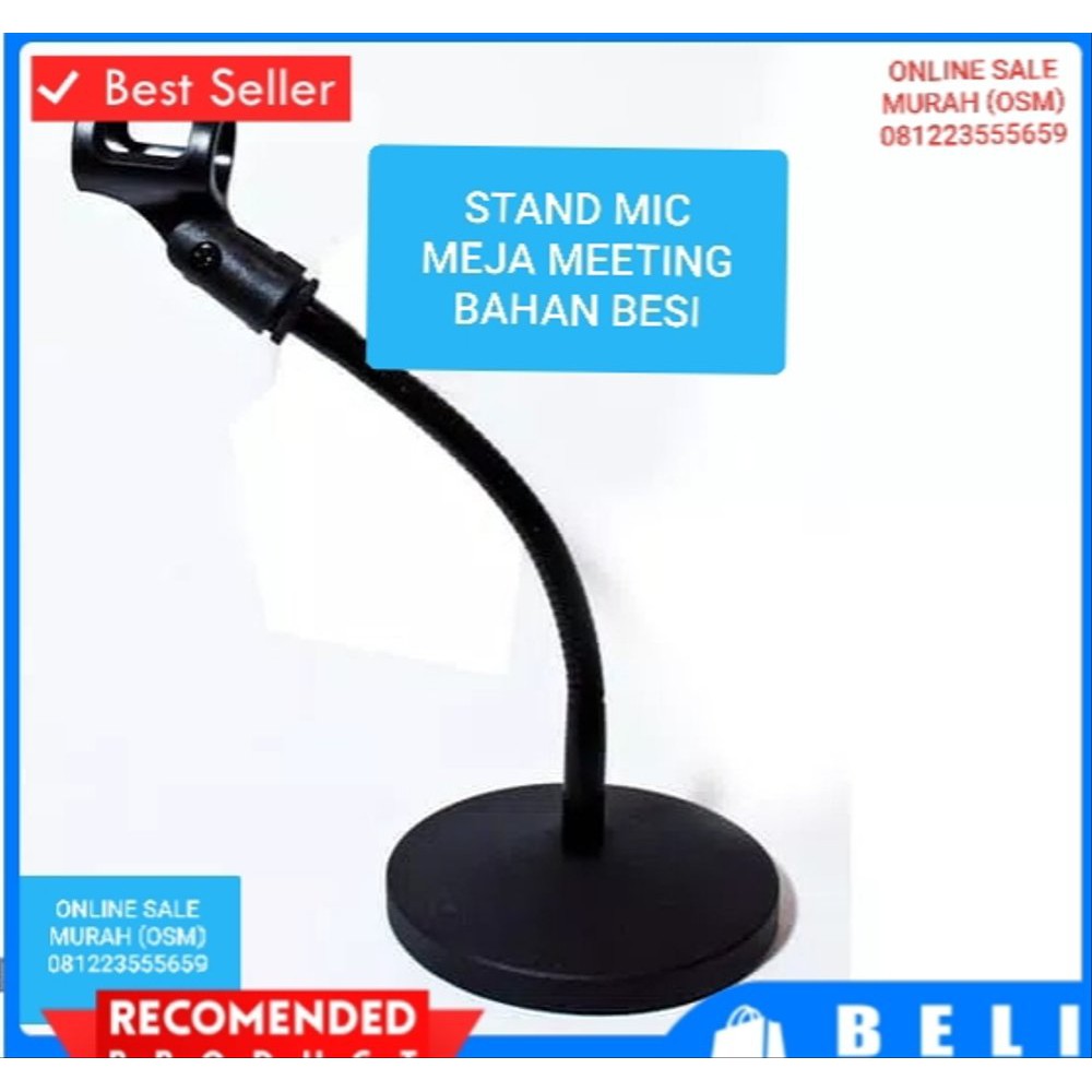 Jual MR45 ORIGINAL stand mic holder standing microphone MEJA table ...