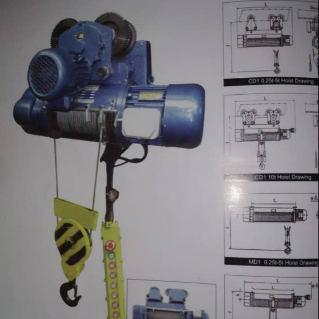 Jual Electric hoist Wire Rope Hoist 5 ton Single Speed nagasaki japan ...