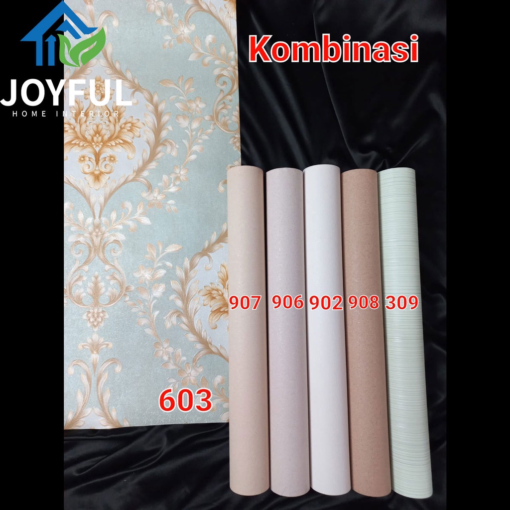 Jual Joyful Home Interior - Wallpaper Vinyl Dinding Elegant, Ukuran ...