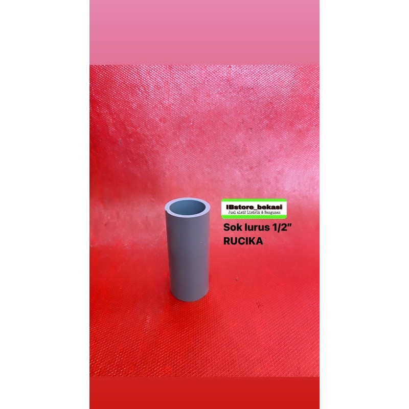 Jual Sambungan sok lurus 1/2 Pvc RUCIKA | Shopee Indonesia