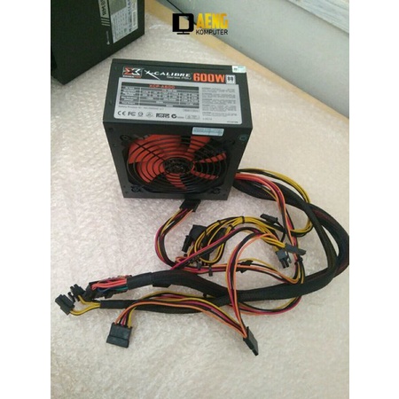 Jual Power Supply PSU Power Suplay PC 600 Watt 80 PLUS Merk XIGMATEK ...
