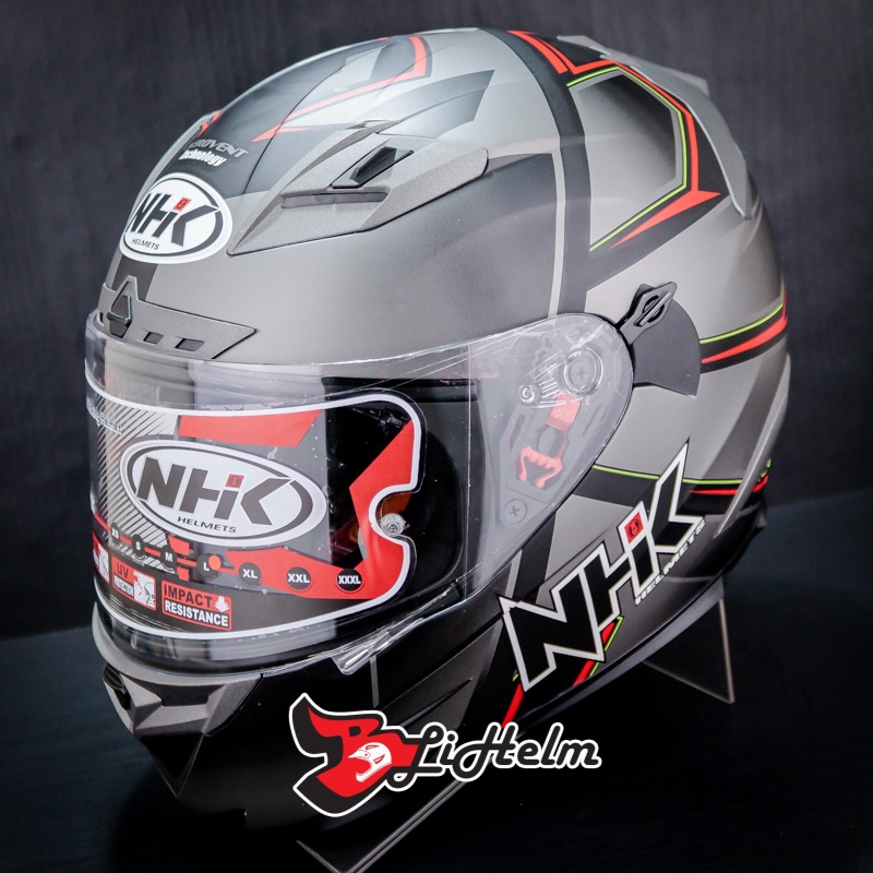 Jual HELM NHK RX9 HAWK BLACK ORANGE DOFF | FULL FACE HELMET SNI ...
