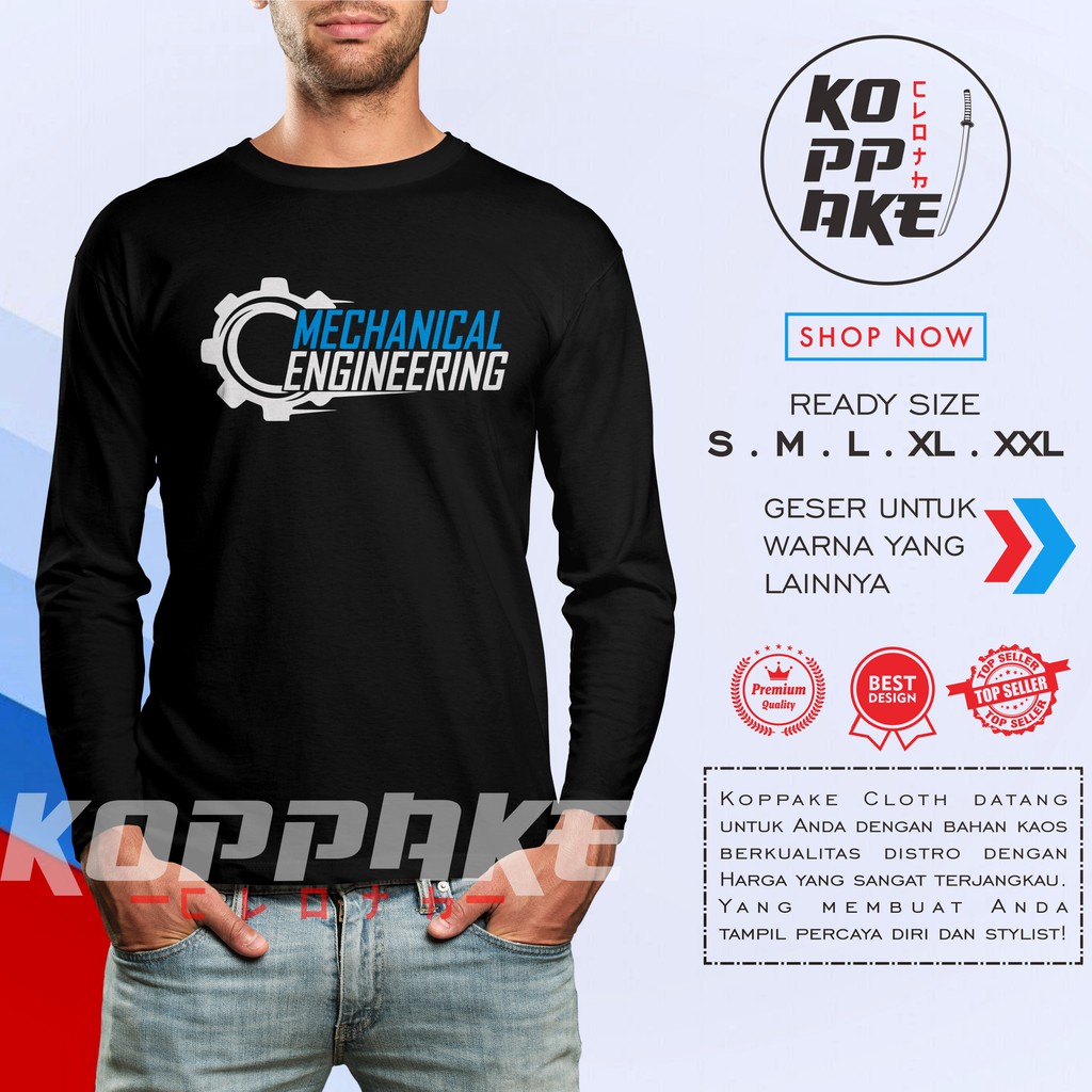 Jual Kaos Mechanical Engineering Teknik Mesin Lengan Panjang Baju ...