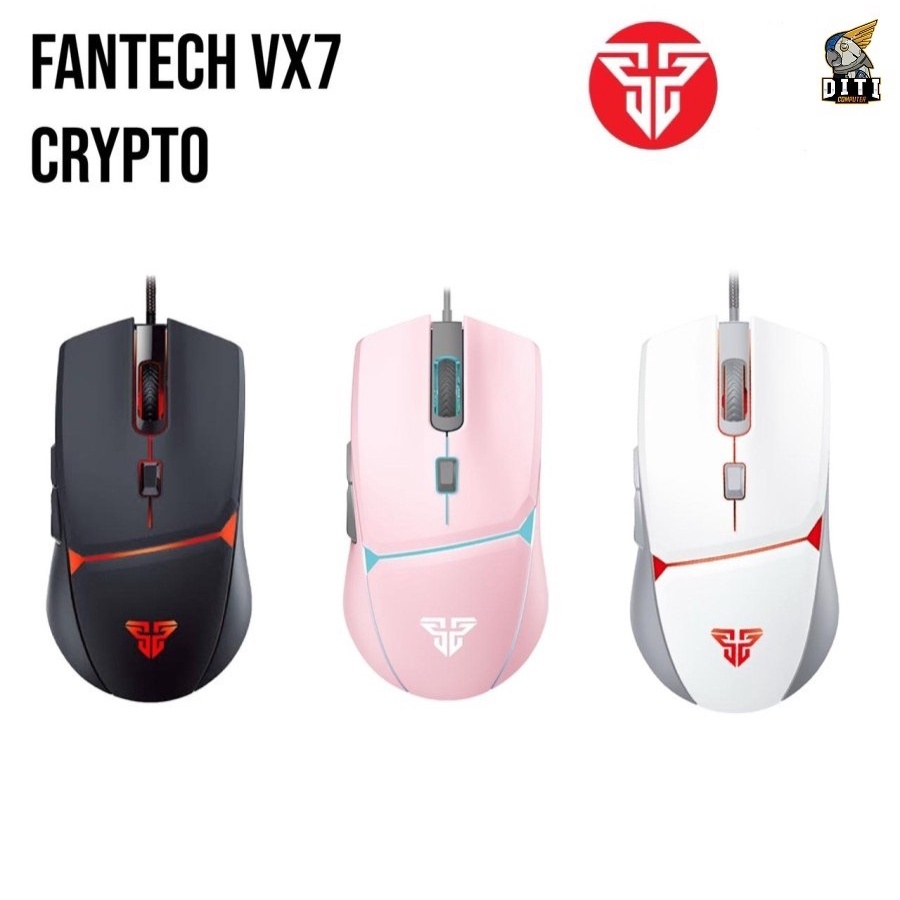 Jual Fantech Crypto VX7 Mouse Gaming Macro | Shopee Indonesia
