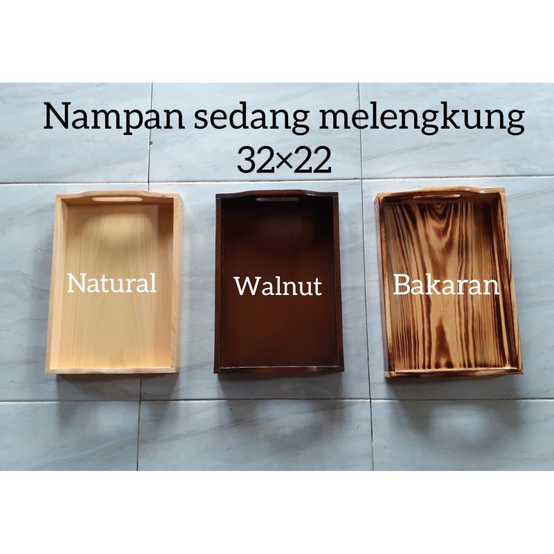 Jual Baki Kayu Pinus/ Nampan Kayu/Tray kayu/ Baki Kayu serbaguna uk ...
