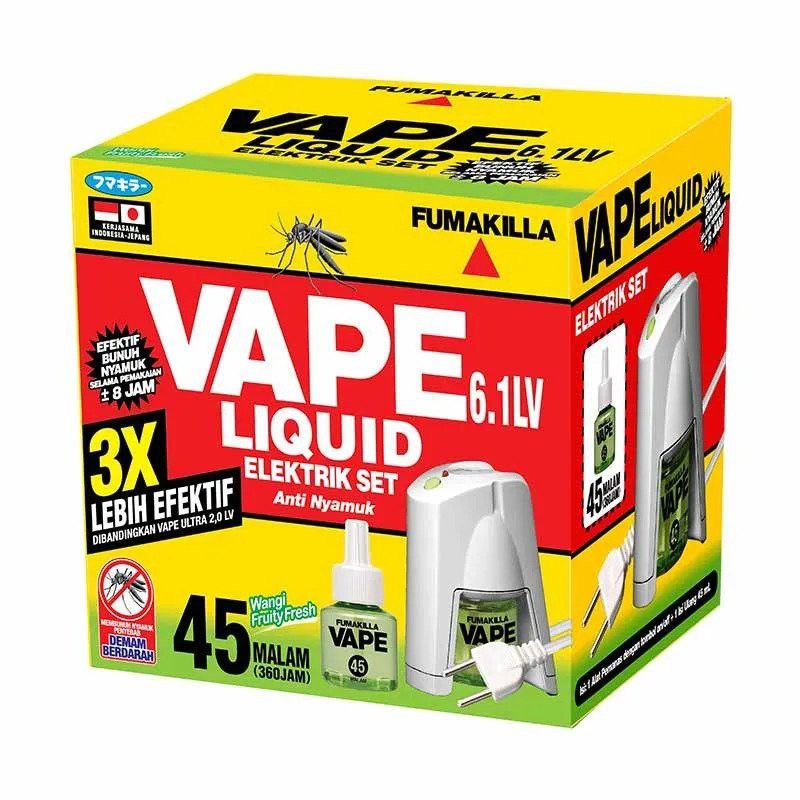 Jual Vape Liquid Elektrik Set Anti Nyamuk (Alat + Refill 45 malam ...