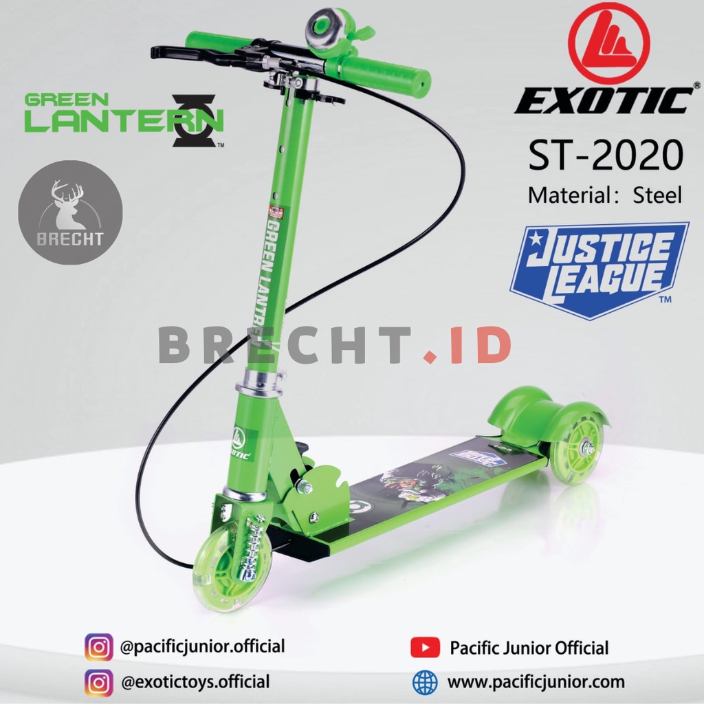 Jual Mainan Anak Skuter / Scooter Besi Rem Tangan Exotic ST 2020 ...
