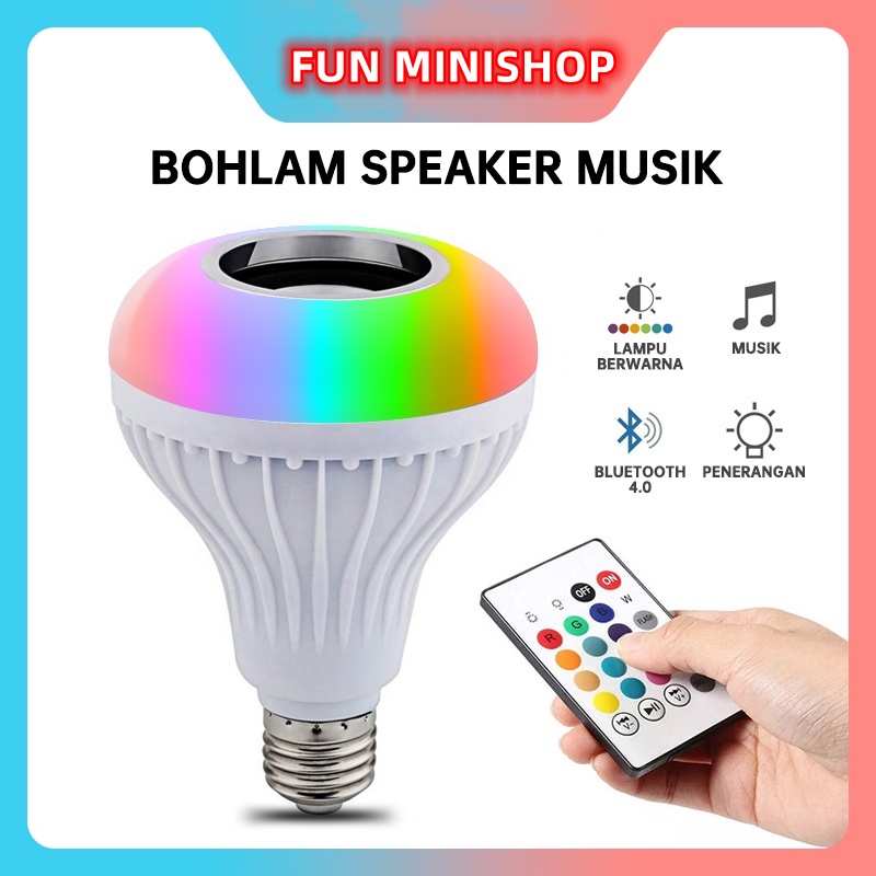 Jual Bohlam Speaker Musik Bluetooth 2 in 1 - Lampu Speaker LED/SPEAKER WIRELESS DENGAN LAMPU LED ...
