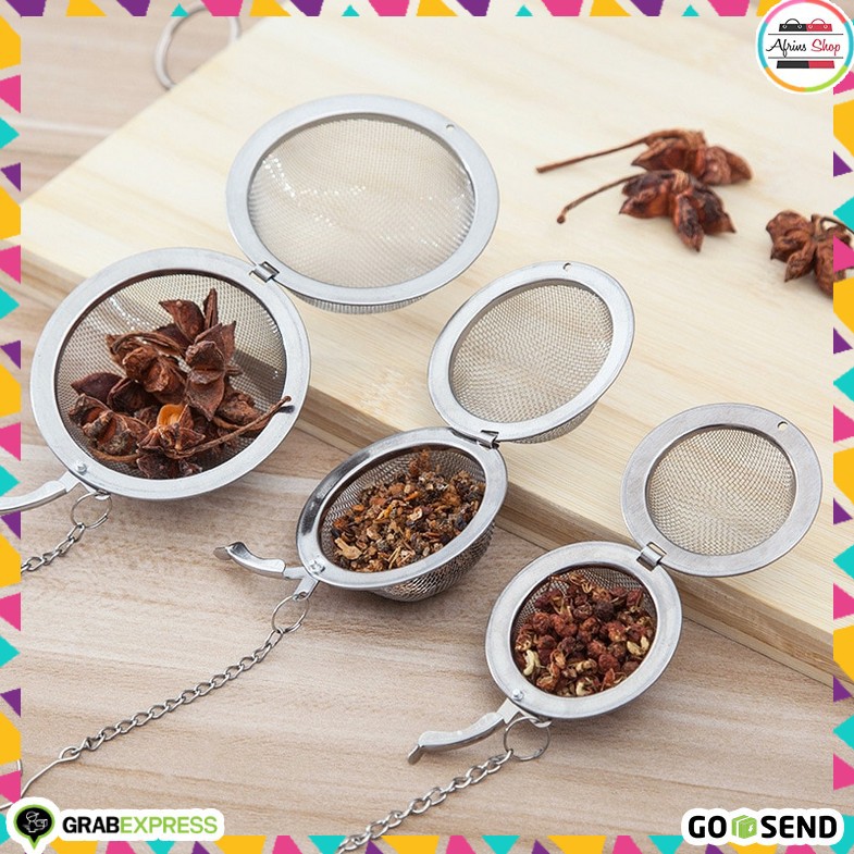 Jual Tea Infuser Filter Saringan Teh 50mm Stainless Steel - Silver ...