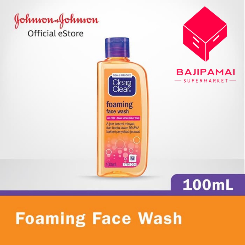 Jual CLEAN N CLEAR FOAMING FACE WASH 100 ML ORIGINAL | Shopee Indonesia