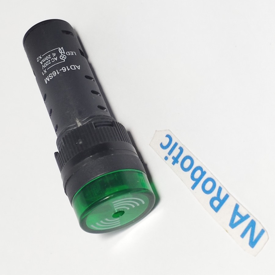 Jual Light Buzzer Green 220V AC 16mm AD16-16SM | Shopee Indonesia
