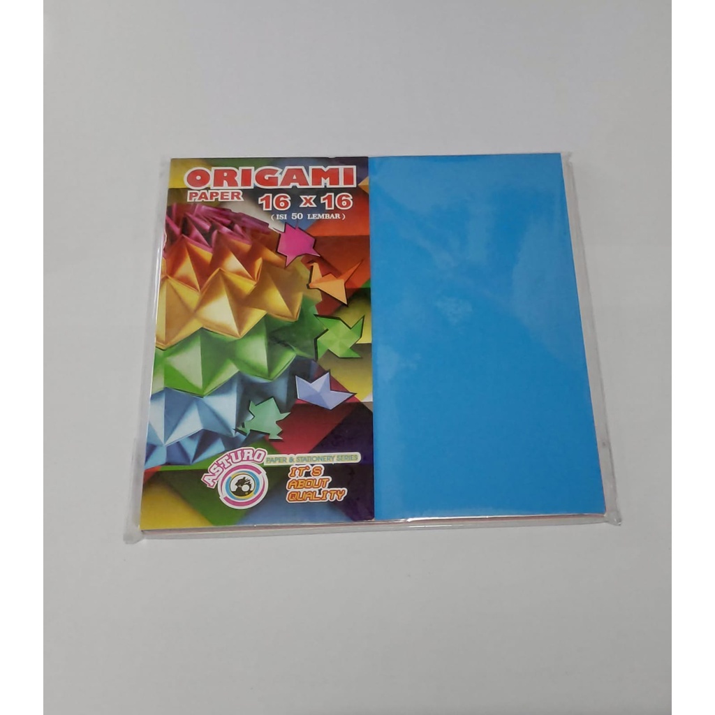 Jual Kertas Lipat / Origami Asturo Uk. 16 x 16 isi 50 Lb | Shopee Indonesia