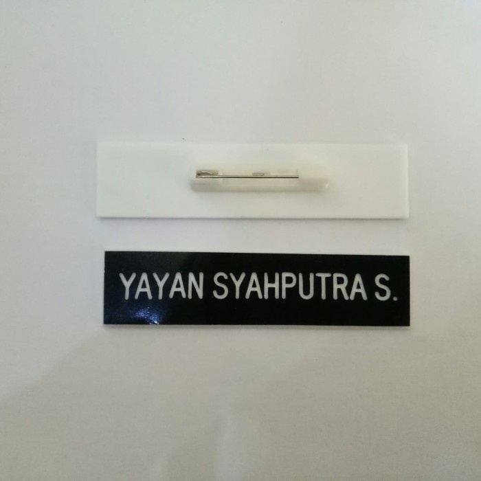 Jual Produk Name Tag Id Card Nama Dada Name Tag Nama Dada Gravo Peniti ...