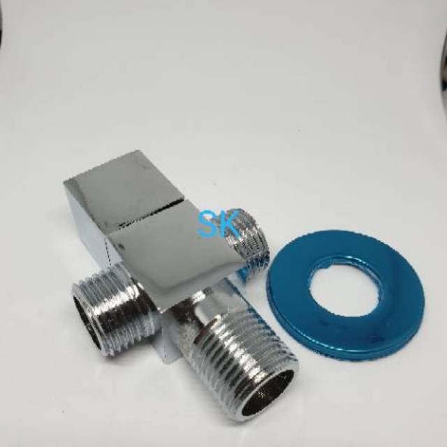 Jual Stop Kran Tee Cabang Shower Toilet Kamar Mandi - Stop Keran Double ...