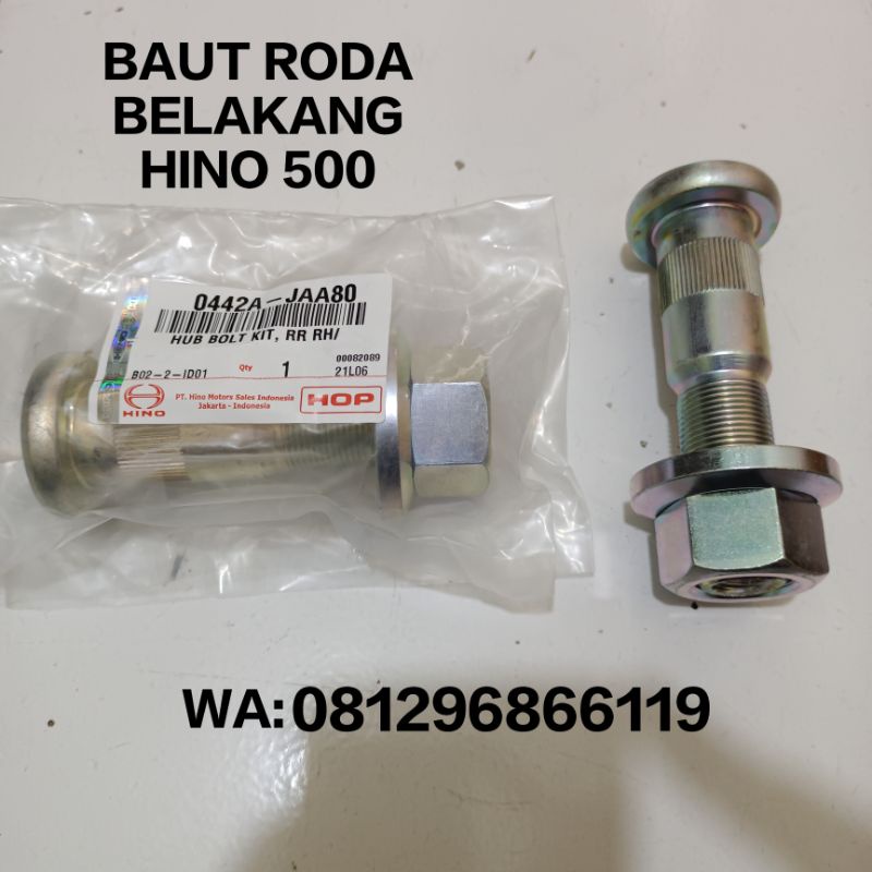 Jual HUB BOLT RR BAUT RODA BELAKANG HINO 500 0442A-JAA80 HOP ASLI ...