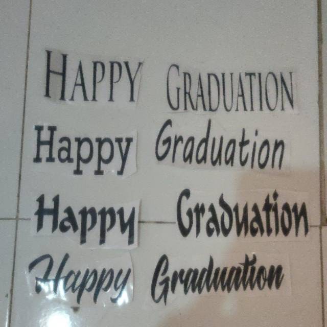 Jual Sticker Balon / Sticker Balon Graduation / Buket Wisuda / Balon ...