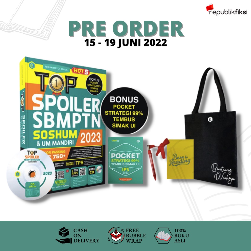 Jual Buku Top Spoiler SBMPTN SOSHUM 2023 - Tim Mentor Genius - Bintang Wahyu | Shopee Indonesia