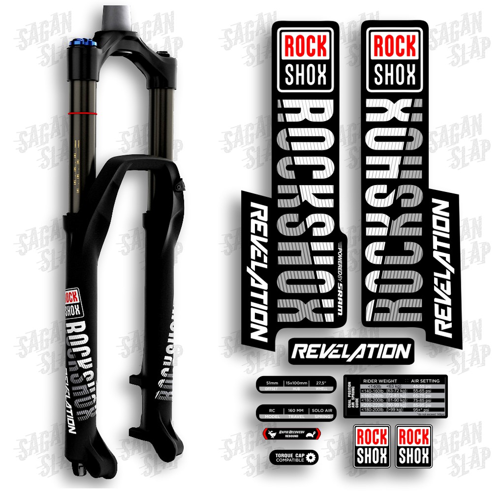 Jual Stiker Rockshox Revelation Sticker Decal Fork Mtb Downhill ...