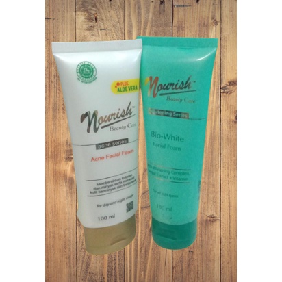 Jual Nourish Beauty Care NBC Acne Facial Foam // Bio White Facial Foam ...