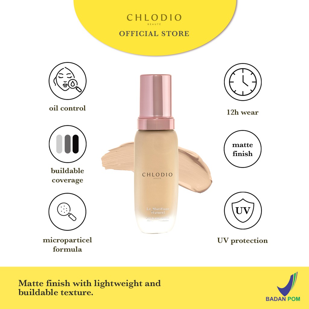 Jual CHLODIO Le Matifiant Naturel Mattifying Foundation | Shopee Indonesia