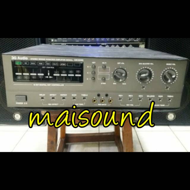 Jual AMPLI 3G AUDIO AK 3000 AMPLIFIER 3G AUDIO AK3000 ORIGINAL KARAOKE ...