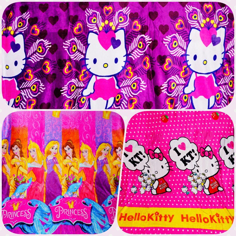Jual SELIMUT KARAKTER ANAK bahan bulu halus murah buat anak cewek ...