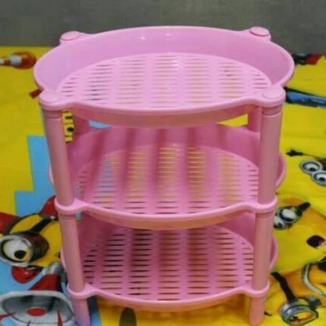 Jual Rak Mini Plastik Oval susun 3 | Shopee Indonesia