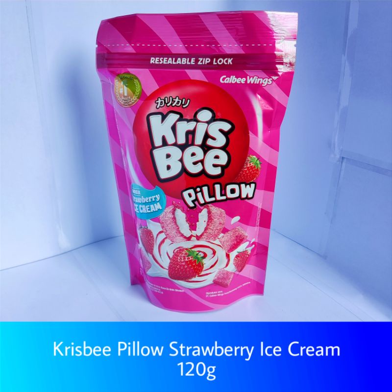Jual Krisbee Pillow Strawberry Ice Cream 120g | Shopee Indonesia