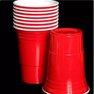 Jual CUP GELAS PLASTIK MERAH 450Ml | Shopee Indonesia