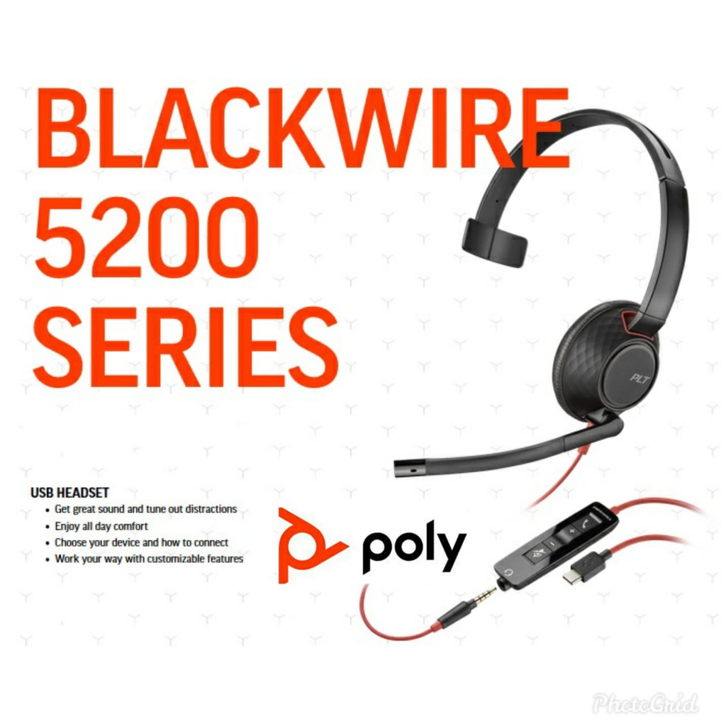 Jual Blackwire C5220 USB-A (Plantronics) | Shopee Indonesia