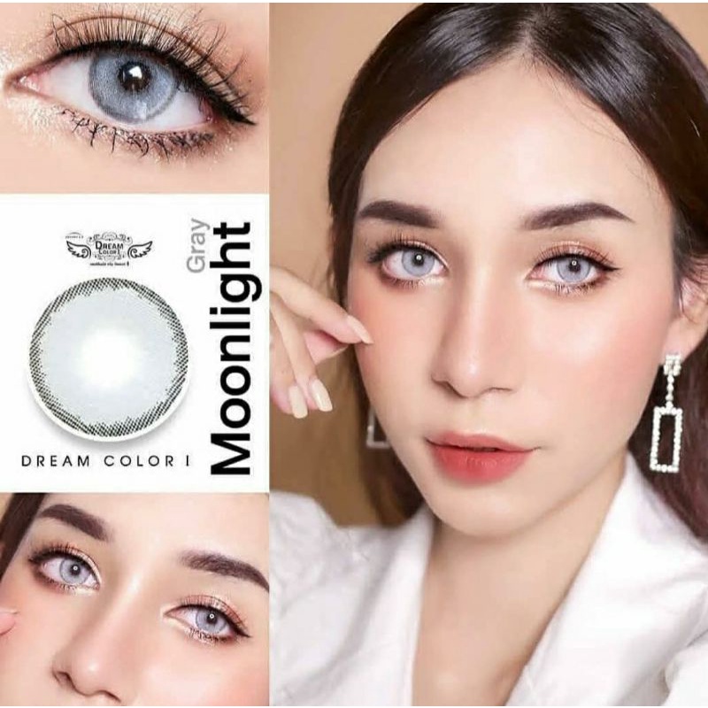 Jual Softlens Dreamcolor Moonlight Grey Abu 14.5mm (0.00s/d-6.00 ...