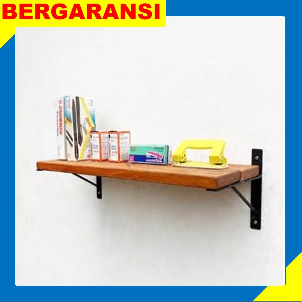 Jual Rak Dinding Minimalis Tempel Vintage Ambalan Kayu Rak Buku bunga ...