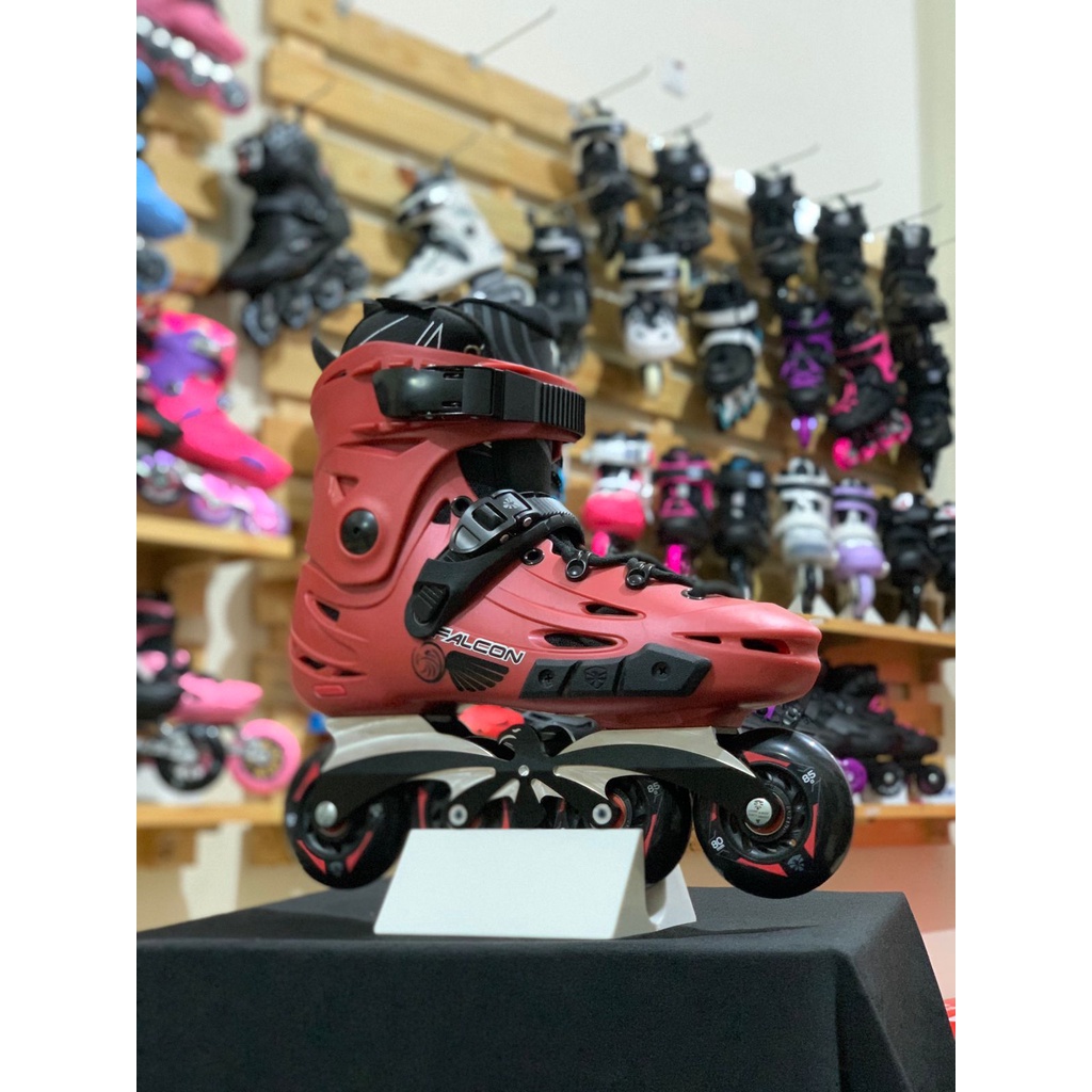 Jual Sepatu Roda Inline Skate Pemula Flying Eagle Falcon Red | Shopee ...