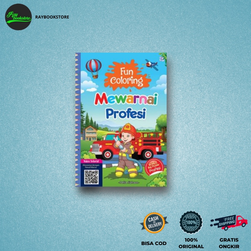 Jual AG - FUN COLORING : MEWARNAI PROFESI (PLUS POSTER) | Shopee Indonesia