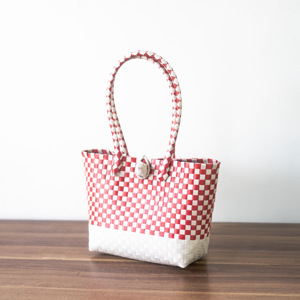 Jual Tas Wanita Anyaman Plastik Belanja Totebag Tote Bag - MP1 | Shopee ...