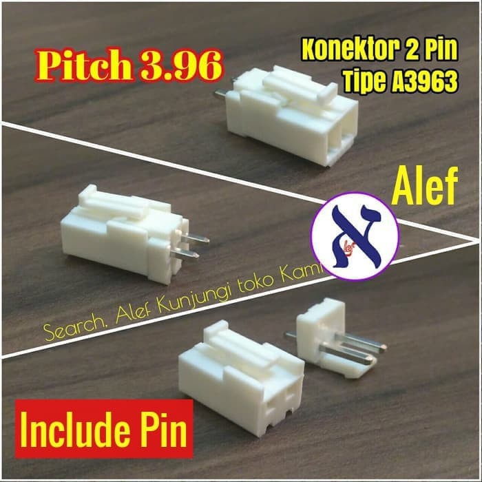 Jual 5Pairs Konektor pengunci lhe 2 pin pitch 3.96 White housing socket soket 2pin A3963 a 3963 ...