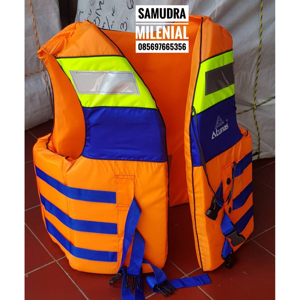 Jual Life Jacket / Rompi Pelampung Atunas/ Baju Pelampung Size L BIRU ...