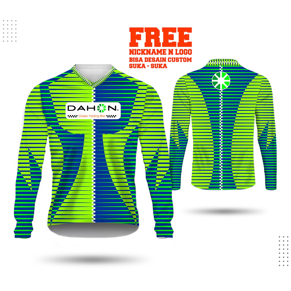 Jual Jersey sepeda lipat dahon kaos folding bike baju lengan panjang ...