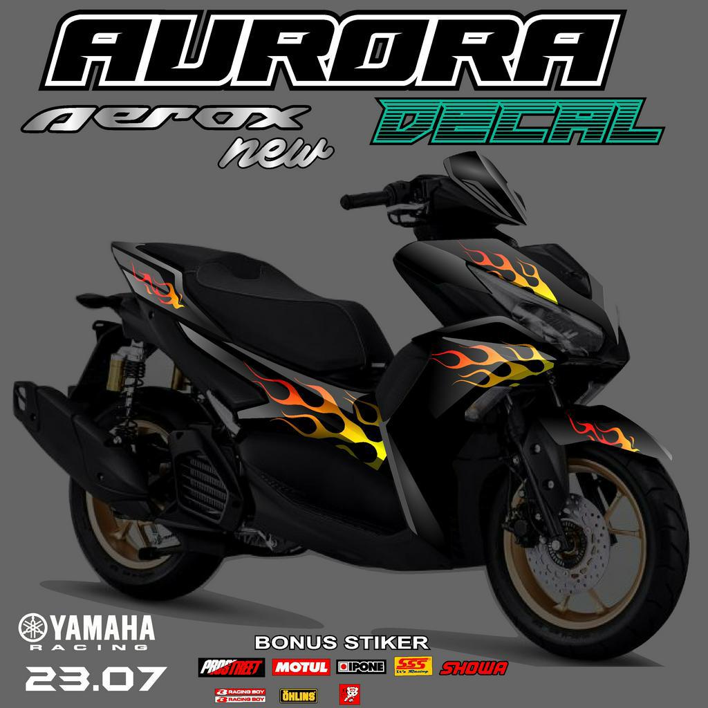 Jual COD Decal Dekal Sticker Striping Yamaha Aerox 155 NEW Connected ...