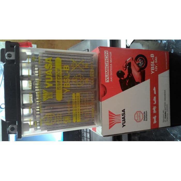 Jual ACCU/AKI MOTOR YUASA YB5LB (BASAH/AIR) | Shopee Indonesia