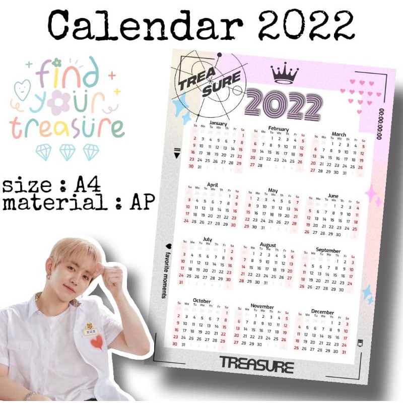 Jual Kalender Treasure 2022 Kpop Yg Calendar Custom | Shopee Indonesia