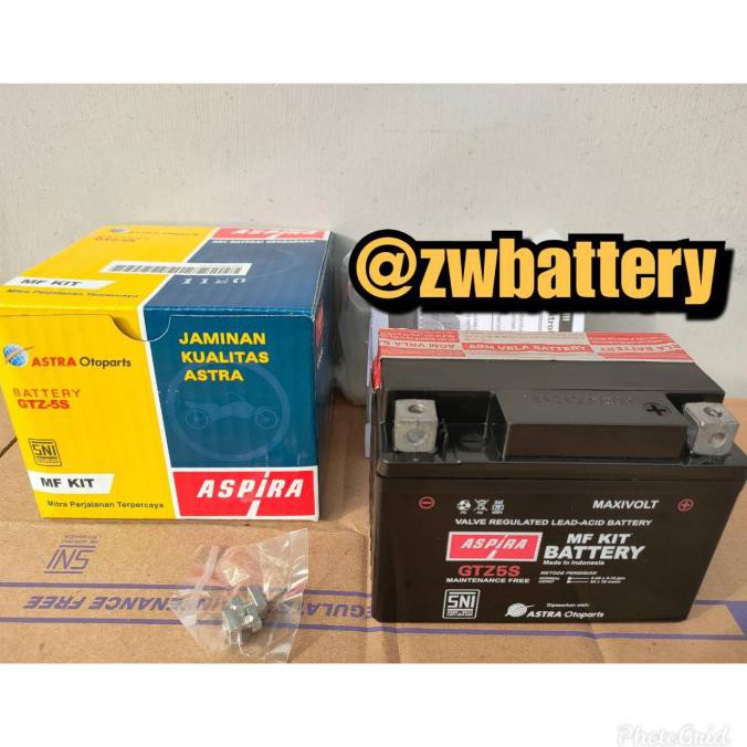 Jual Aki motor Honda Scoopy -Supra X 125 Aspira GTZ5S MF KIT Aki Kering | Shopee Indonesia