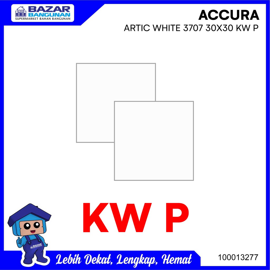 Jual Accura - Keramik Lantai Dinding Tile Artic White 30X30 Kwp Putih ...