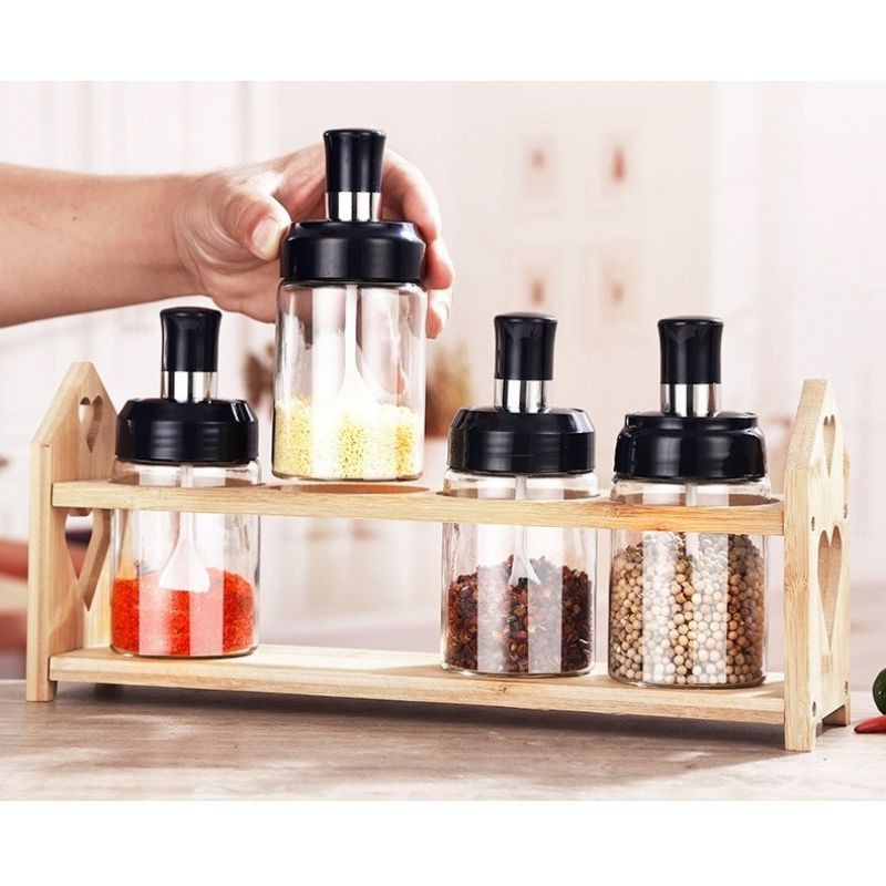 Jual BOTOL BUMBU DAPUR KACA SENDOK MADU KUAS TEMPAT BUMBU DAPUR SENDOK ...