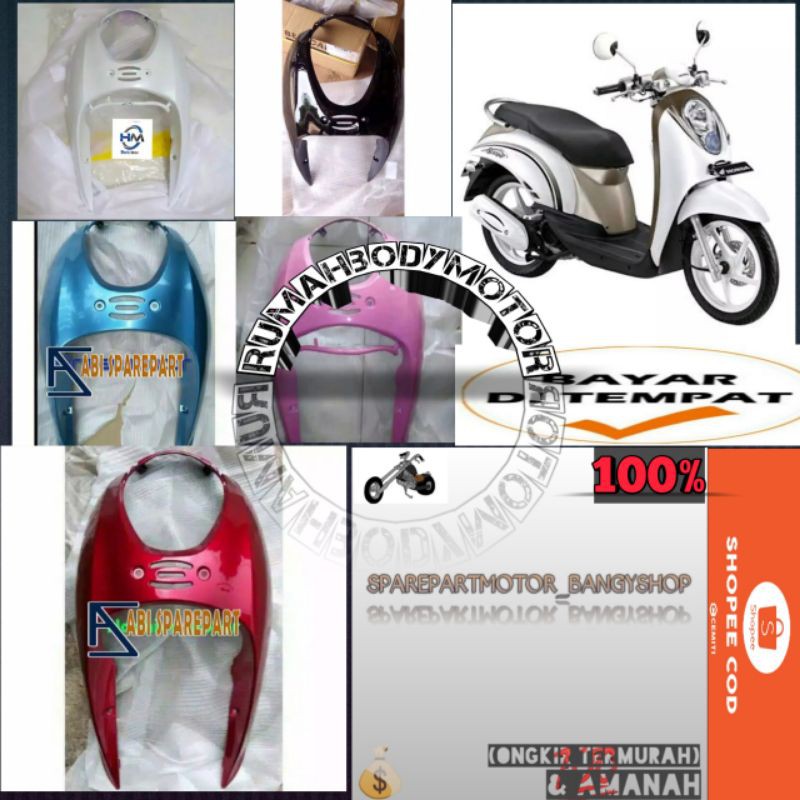 Jual HONDA SCOOPY SCOPY TAMENG DEPAN SCOOPY KARBU LAMA, HITAM, MERAH ...