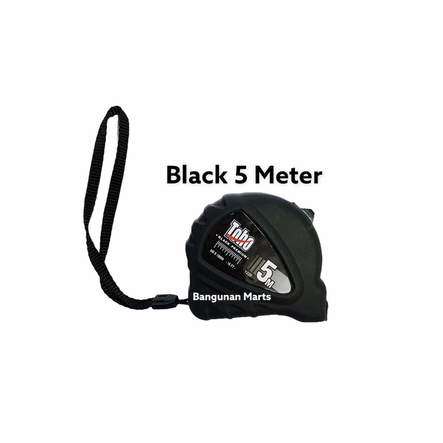 Jual Meteran Toho 5Meter Black Premium ORI | Alat Ukur Play Putih 5m ...